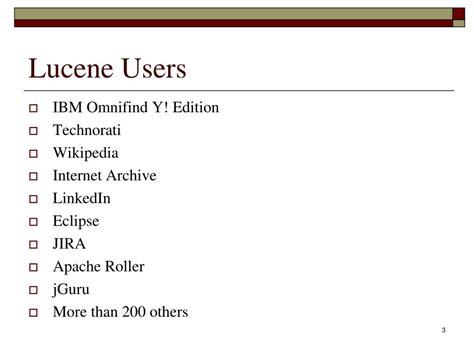 Ppt Introduction To Lucene Powerpoint Presentation Free Download Id1574708