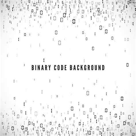 Binary Code Background Digital Data Stream Matrix Vector Illustration Vector Art At