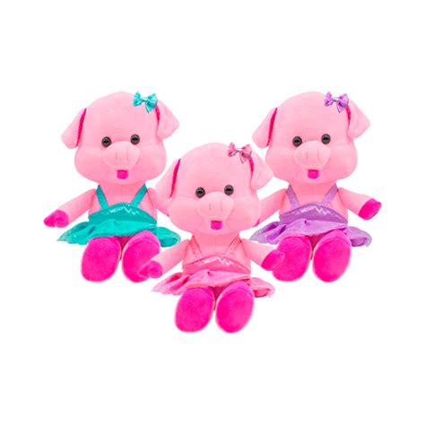 Peluche Puerquitas Bailarinas Paquete 3 Pz Importadora La Merced Tela