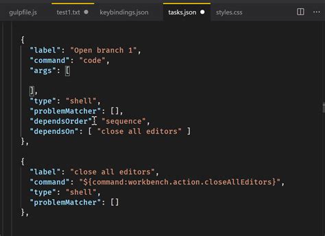 In VS Code Store A Group Of File Tabs So That I Can Restore A Specific Environment In The