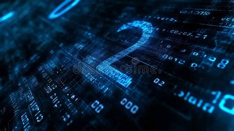 conceptualizing an organized layer of binary code and futuristic binary