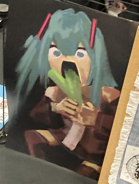 Hatsune Miku Devouring Her Leek R196