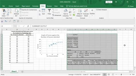 Excel Simple Linear Regression Slr Youtube