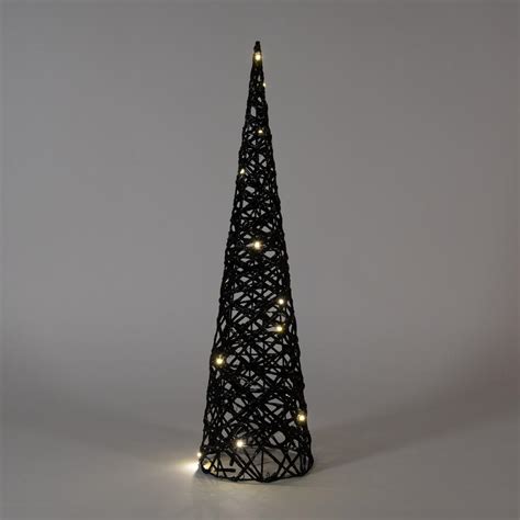 Anna Collection Kerstverlichting Kegel Zwart LED H60 Cm Leen Bakker