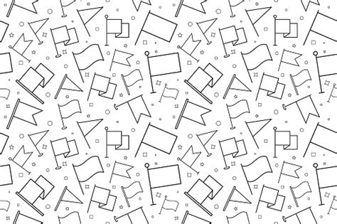 Vector Flag Pattern Flag Seamless Background Stock Illustration