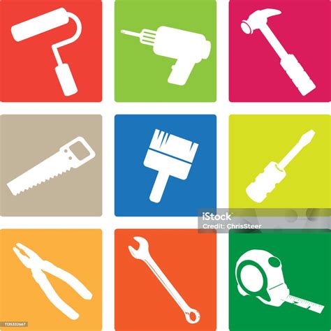 도구 Diy 아이콘 Diy에 대한 스톡 벡터 아트 및 기타 이미지 Diy 건설 산업 나사돌리개 Istock