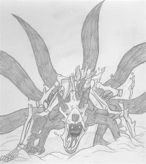 Naruto Six Tails Form By Devia Blue On DeviantArt