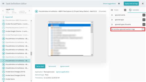 Ignoring Unrelated Events