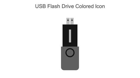Usb Flash Drive Colored Icon In Powerpoint Pptx Png And Editable Eps Format Ppt Slide
