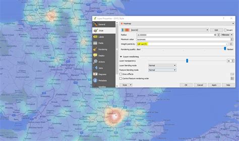 Qgis Heatmap Not Representing Distributions Of Attributes Correctly Geographic Information