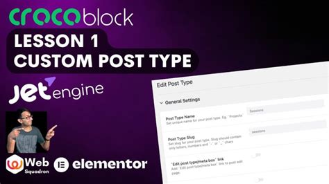 Imran Siddiq On Linkedin Crocoblock Lesson 1 Jetengine Custom Post Type Wordpress Tutorial