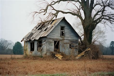 Premium Ai Image An Old Abandoned House In The Middle Of Nowhere