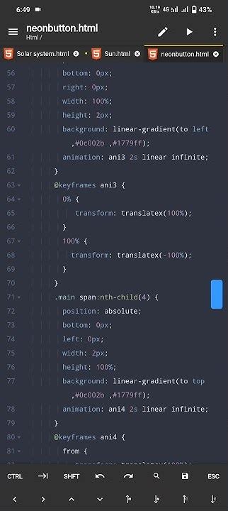Make Neon Button Using Html And Css Coding Html Csscoding Neon