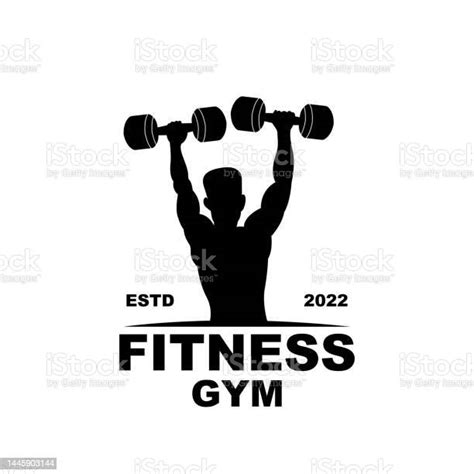 체육관 로고 피트니스 로고 벡터 피트니스에 적합한 디자인 스포츠 장비 신체 건강 바디 보충제 제품 브랜드 건강한 생활방식에 대한 스톡 벡터 아트 및 기타 이미지 Istock