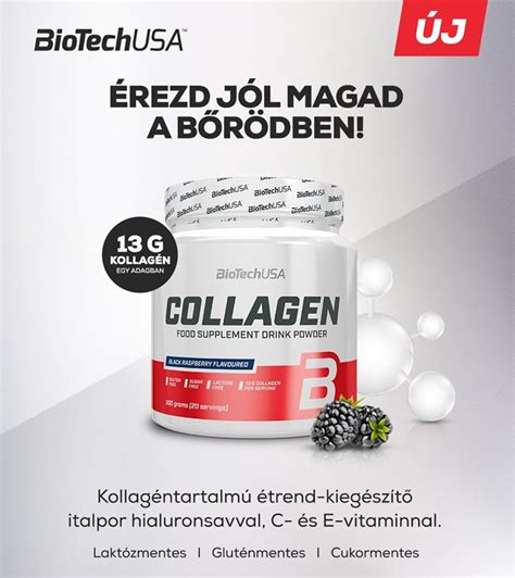 Biotech Usa Collagen Powder 300 G Gymstorehu Fitness és