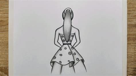 كيف ترسم فتاة من الخلف خطوة بخطوة رسم سهل Youtube