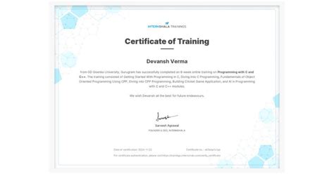 Devansh Verma On Linkedin Successfully Completed The Programming With