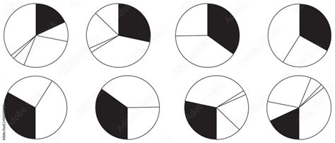 Image Vectorielle Stock Ie Chart Color Icons Segment Slice Sign