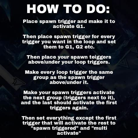 Building Tips Day 1 Spawn Trigger Loop Saves A Lot Of Space And