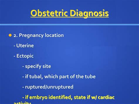 Ppt The Final Word Obstetric And Gynecologic Diagnostic Nomenclature