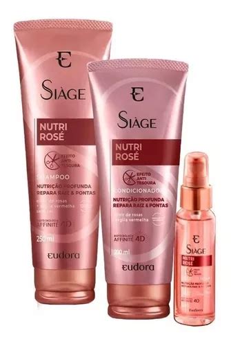 Shampoo Cond Elixir De Rosas Sìage Nutri Rose Eudora Parcelamento Sem Juros