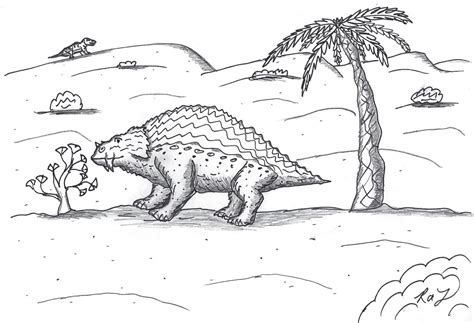 Robin S Great Coloring Pages Gorgonopsid And Scutosaurus Coloring Pages