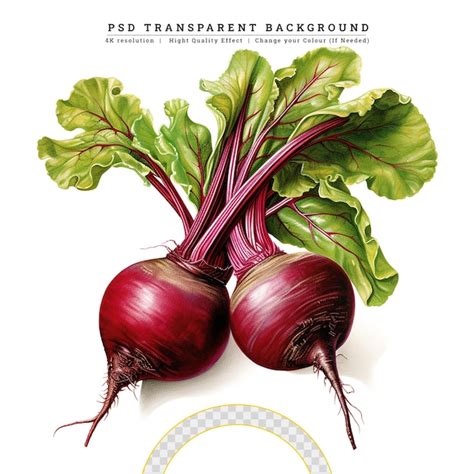 Premium Psd Natural Red Beets On A White Background
