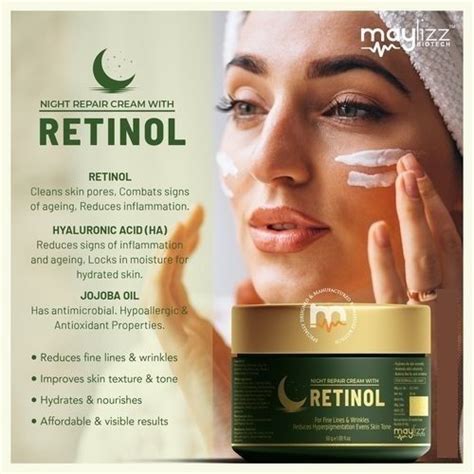 Retinol Night Cream At Best Price In Rohtak Haryana Maylizz Biotech