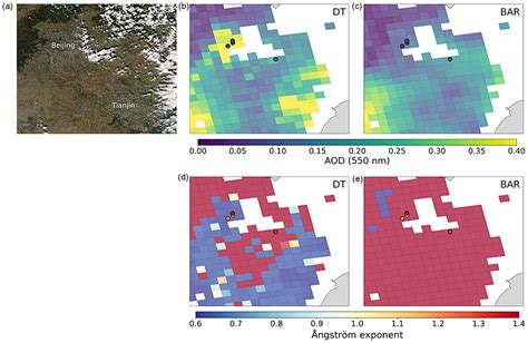 amt bayesian aerosol retrieval algorithm for modis aod retrieval over