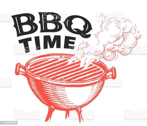 메뉴 레스토랑 또는 그릴 바 메뉴를위한 바베큐 시간 디자인 템플릿 Barbecue Social Gathering에 대한 스톡