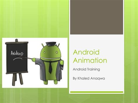 Android Training Animation Ppt