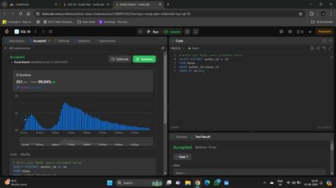 Kunal Anand On Linkedin Sql Leetcode Problemsolving