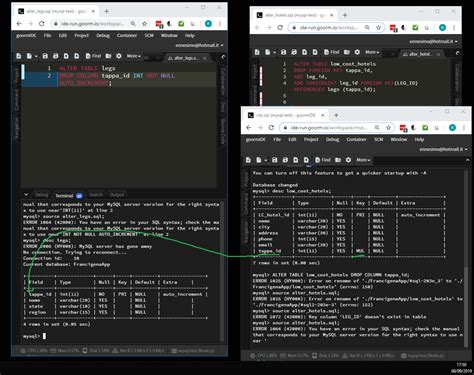 Mysql How To Rename Both A Primary Key And A Foreign Key Connected With Each Other Stack