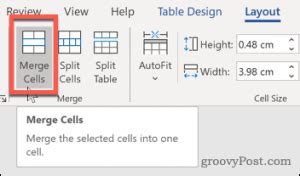 How To Split Or Merge Table Cells In Microsoft Word