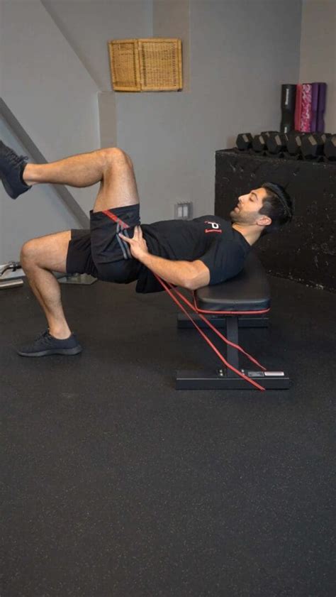 Single Leg Hip Thrust Band P Rehab