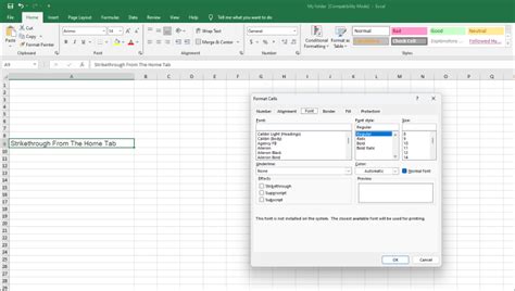 what is excel strikethrough how to use strikethrough in excel