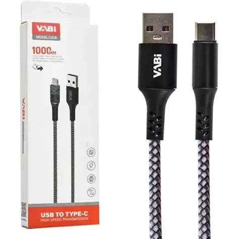خرید و قیمت کابل تبدیل Usb به Usb C وابی مدل Ca18 طول 1 متر ترب