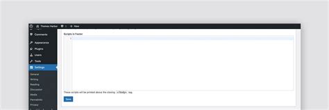 Adding Custom Code To Header And Footer In Wordpress Themes Harbor