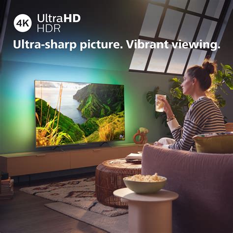 Philips Ambilight PUS8108 43 inch LED 4K HDR Smart TV with Dolby Atmos ...