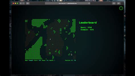 I Created An Io Styled Text Based Top Down Multiplayer Arcade Game To