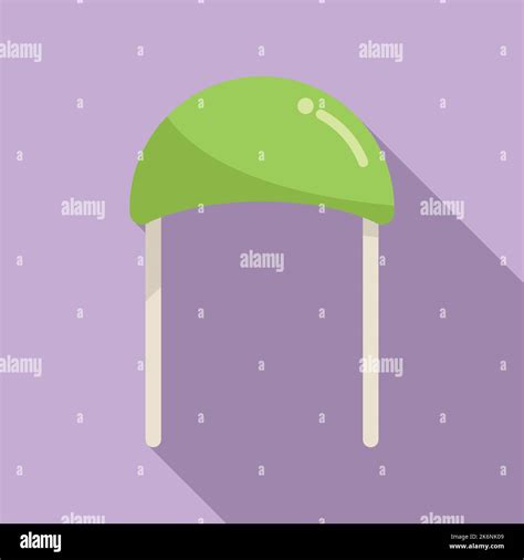 Chemistry Resistor Icon Flat Vector Electronic Chip Electric Circuit