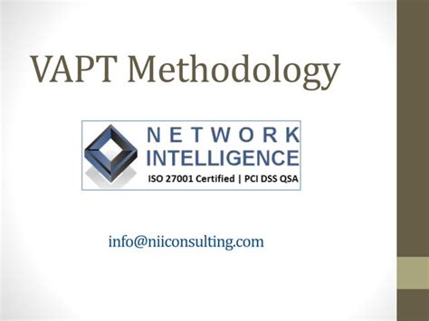 Vapt Pci Dss Methodology Ppt V10 Ppt