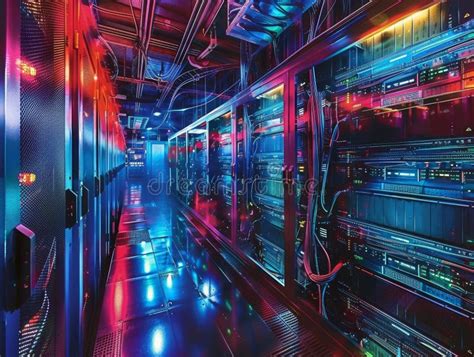 Supercomputer Processor Server Room Advanced Chip Quantum Computing