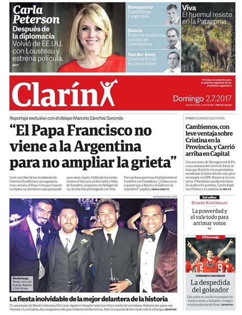 Clarín Argentina Domingo 2 De Julio De 2017 Infobae