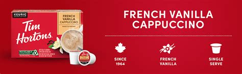 Tim Hortons French Vanilla Cappuccino Single Serve Keurig K Cup Pods