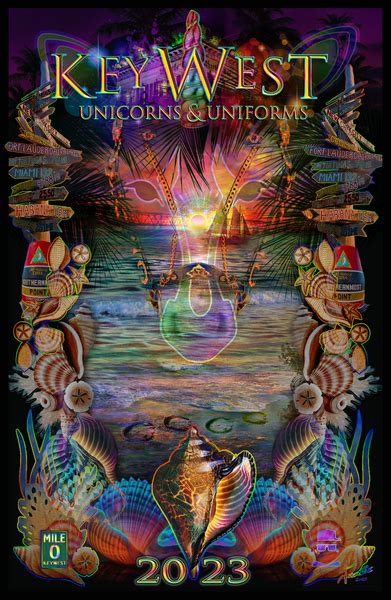 Key West Poster Double Sided Limited Edition Jumbie Art