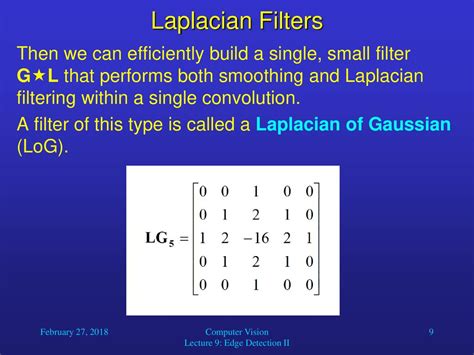 Computer Vision Lecture 9 Edge Detection Ii Ppt Download
