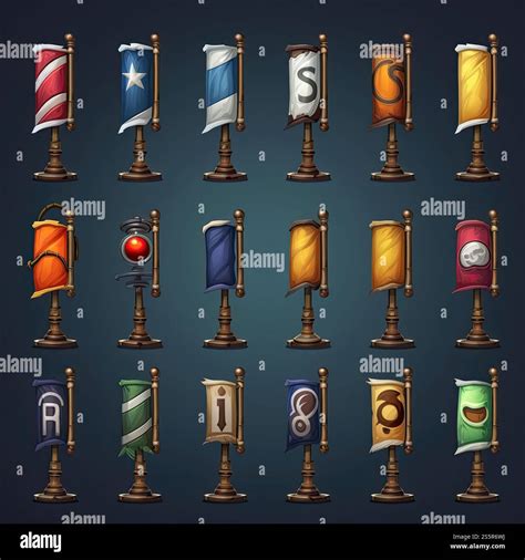 Symbol Flag Pole Game Ai Generated Shape Object Design Mark Event Element Symbol Flag Pole