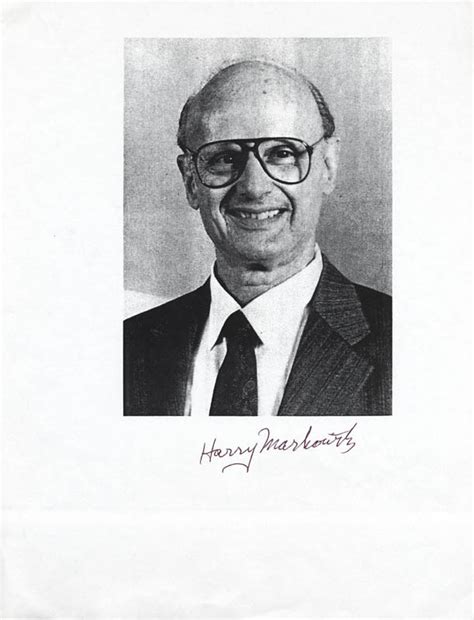 Harry M Markowitz Printed Photograph Signed In Ink Historyforsale Item 271356