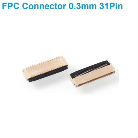 Fpc Connector 31 Pin 0 3mm Pitch Pcb Horizontal Mount Uge Electronics